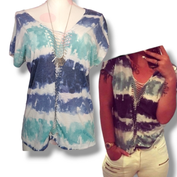 Mudd | Tops | Mudd Y2k Beach Sexy Buckle Affliction Ripped Shredded ...